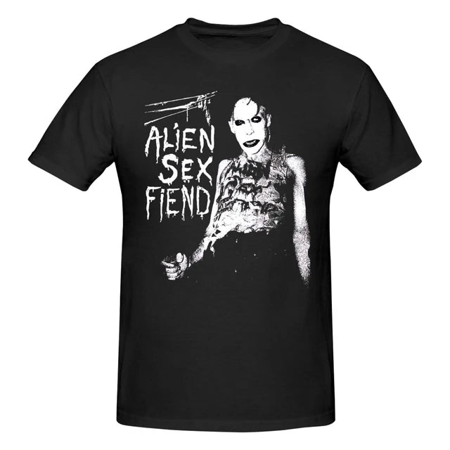 Alien Sex Fiend Nik Fiend Black T Shirt Sonic Boom Records
